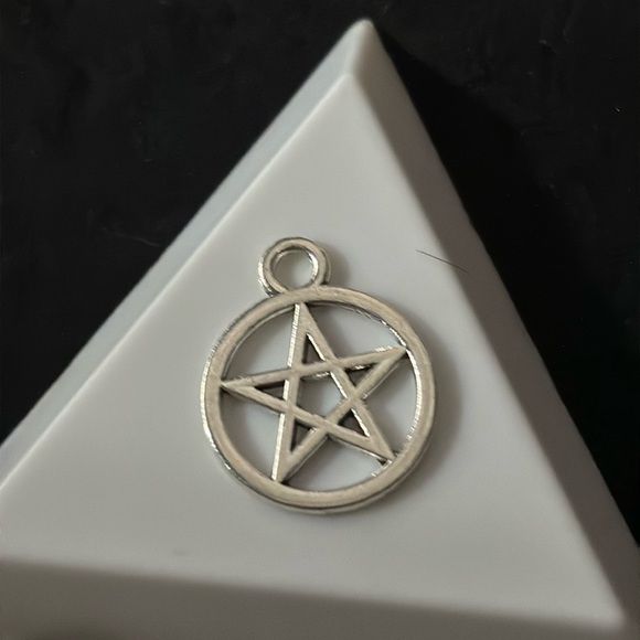 Anne Marcel | Jewelry | Silver Pagan Star Charm Circle For Bracelets ...